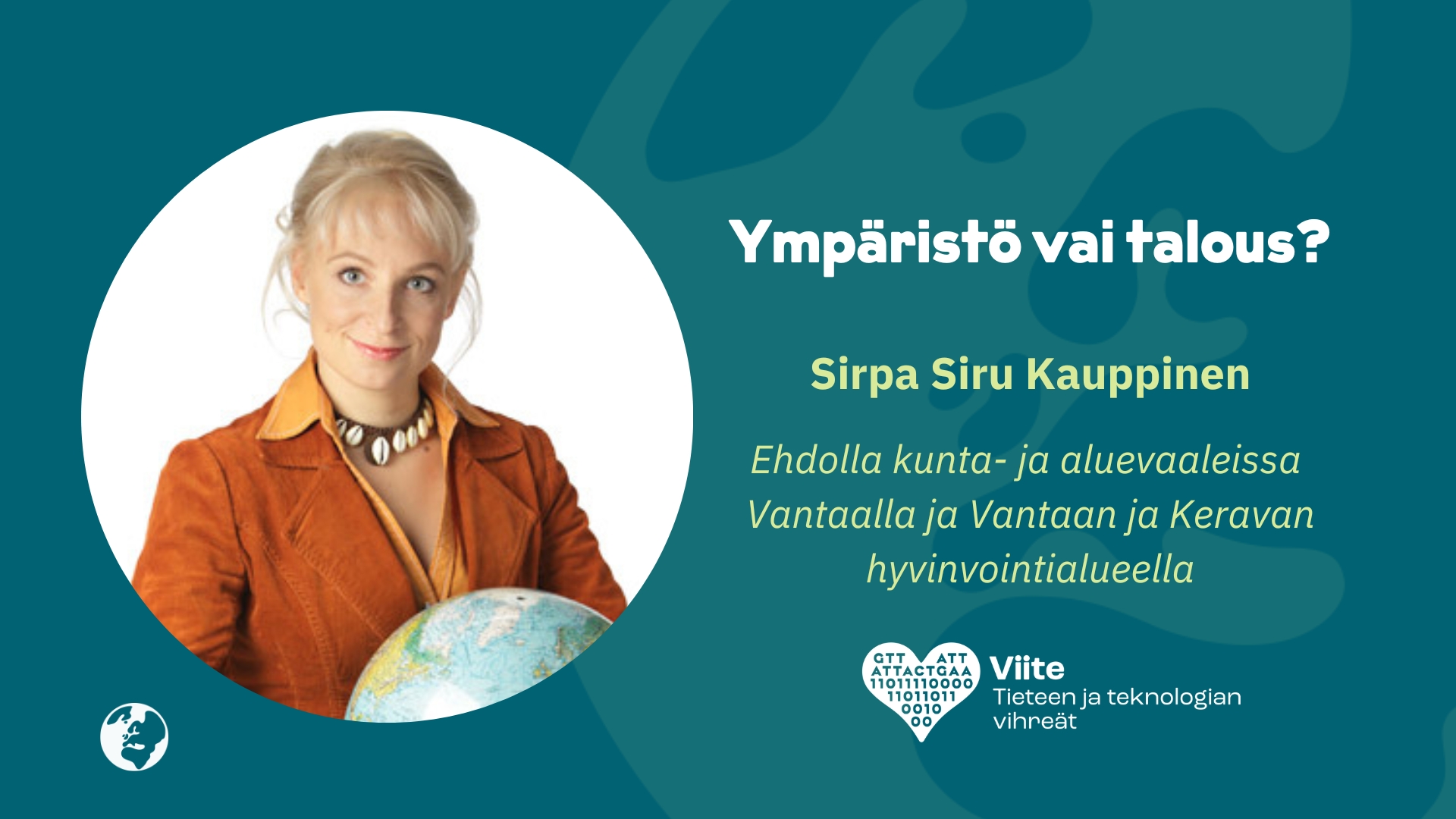 Ympäristö vai talous? - Viite - Tieteen ja teknologian vihreät ry